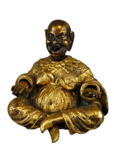 Bronze Gilt Nodder Figure