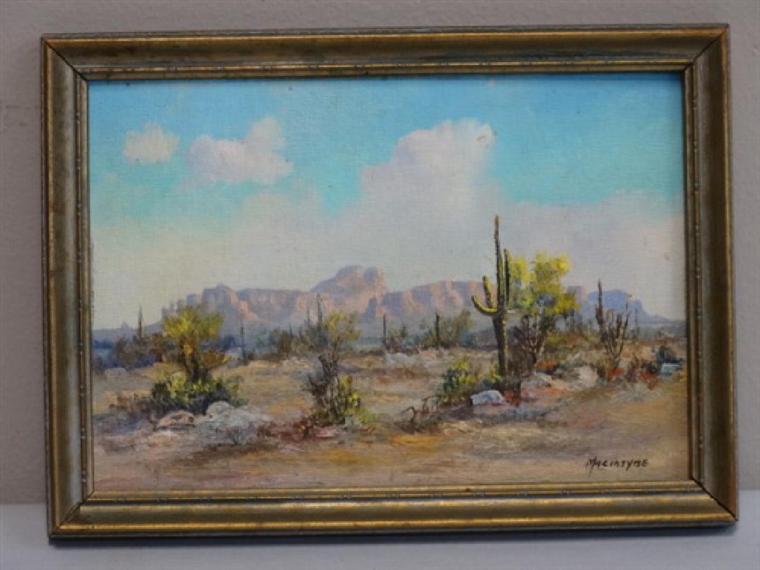 A.D. MACINTYRE - Oil on Board Landscape