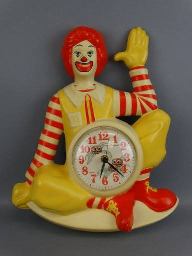 Rare Vintage Ronald McDonald Clock - Works - May 01, 2016 | Summit ...