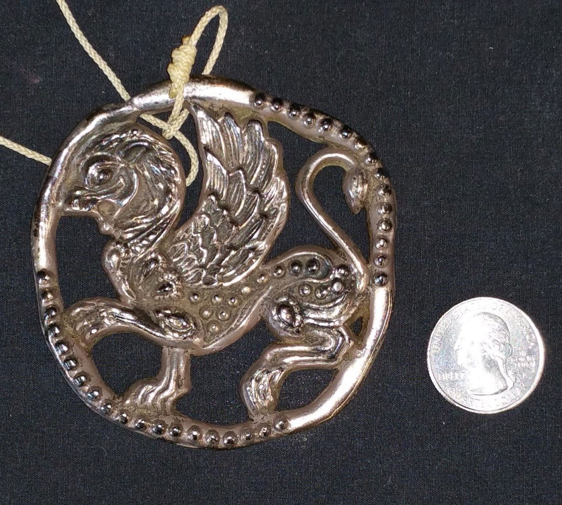 SILVER GRYPHON MEDALLION