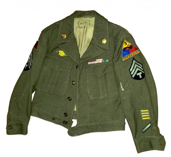 Wwii Tech 4 Army Jacket With Insignia