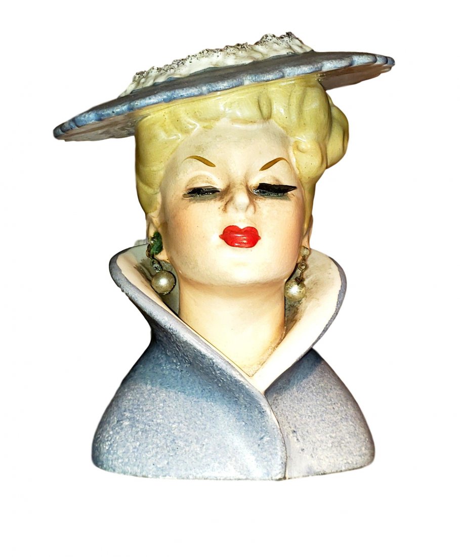 Original 1959 Napco Lady Head Vase