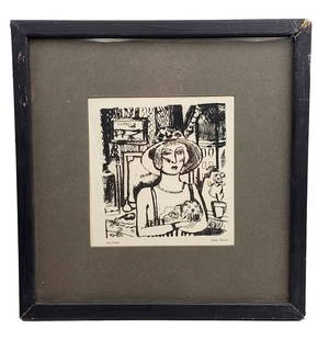 Munce, James, Dry Point Etching, "d Is For Dog, Dromedary & Durer"