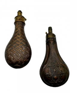 Civil War Era Pistol Powder Flask