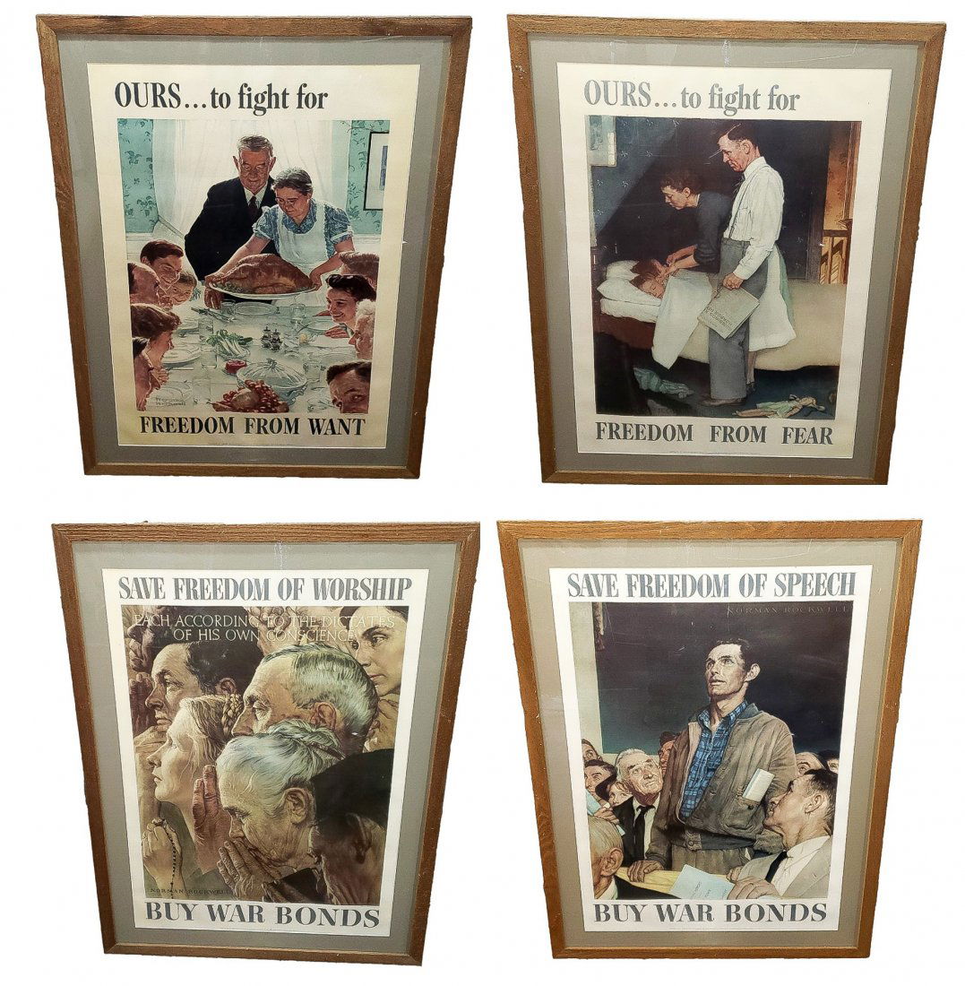 Four Freedoms Litho Prints by Norman Rockwell (1943) - Dec 04, 2021 ...