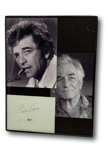 Peter Falk Signatures And Photos Framed