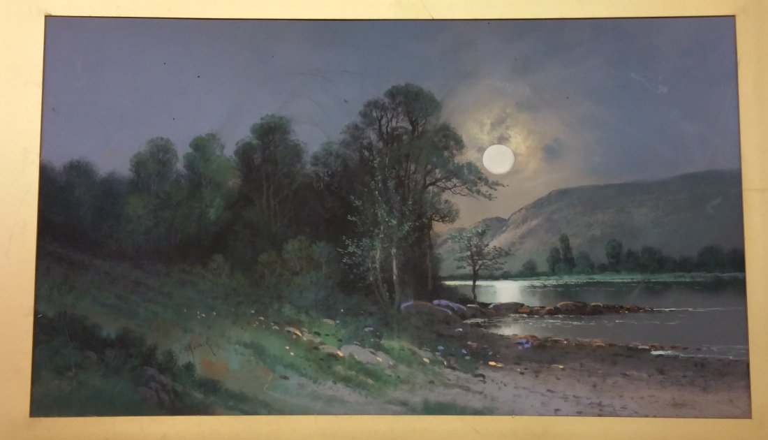 PASTEL ON ART BOARD ARTIST SIGNED C.A. REINER