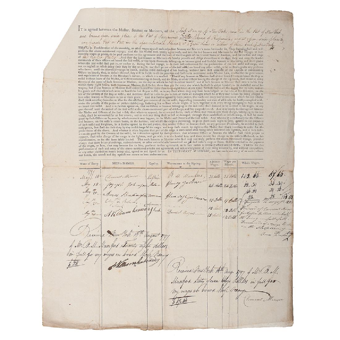 George Washington, 18th Century Maritime Broadsheet