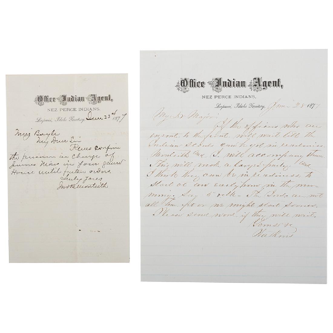 Rare Nez Perce Indian Agent Letters from Lapwai and - Sep 08, 2017 ...
