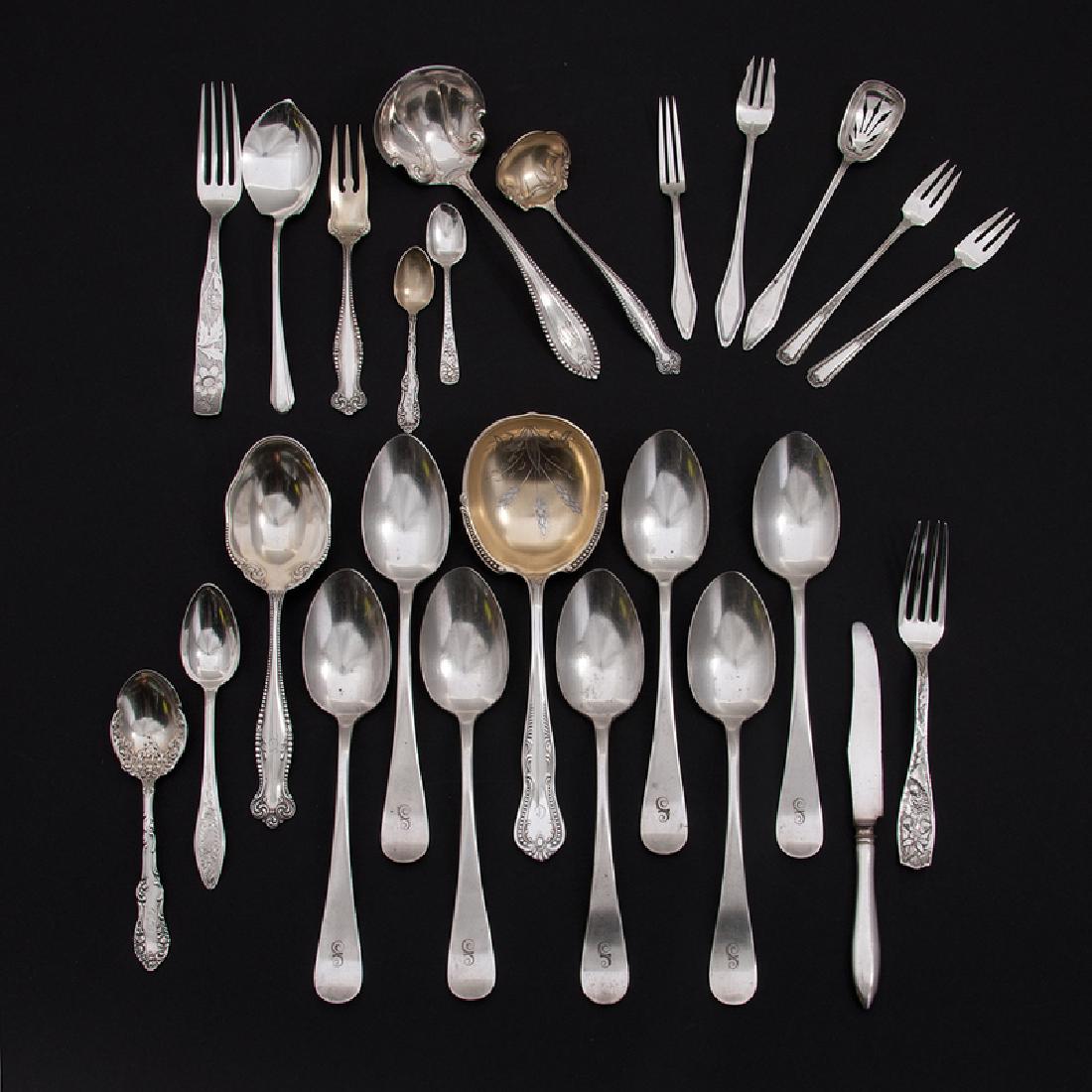 Towle Sterling And Coin Silver Flatware, Lot Of