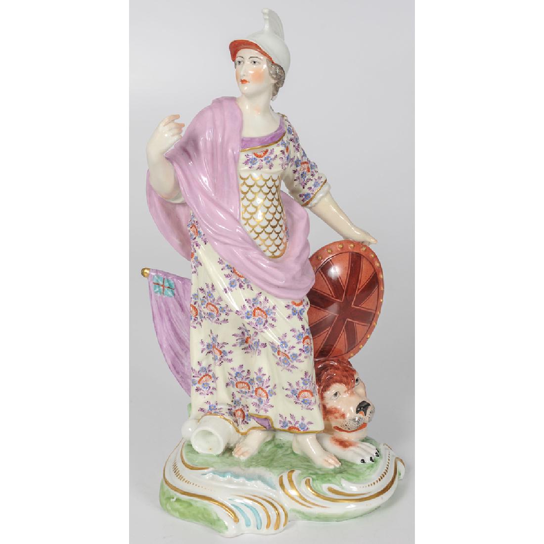 English Porcelain Figure of Minerva