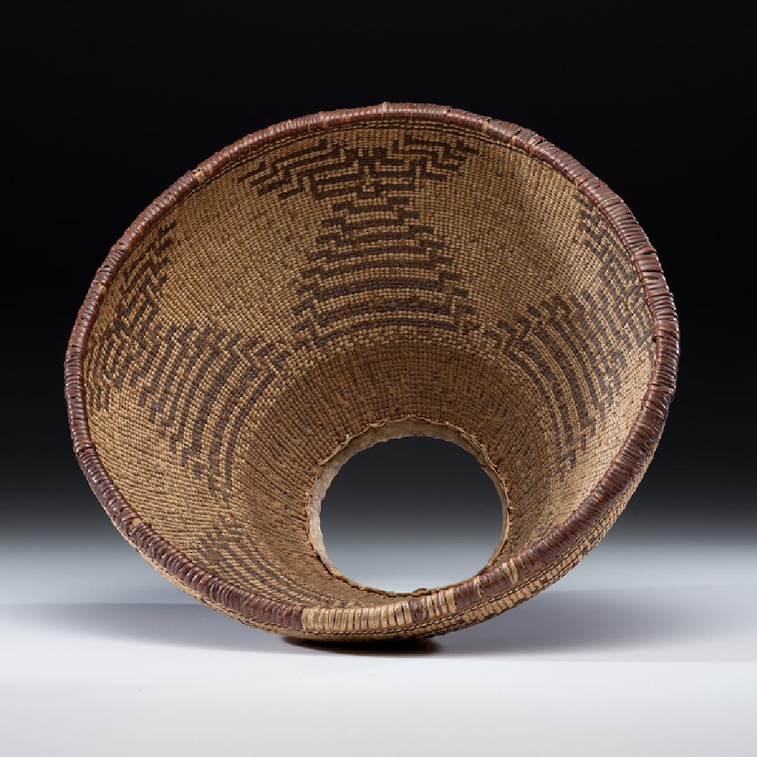 Hupa Mortar Hopper Basket, Property of a Midwest