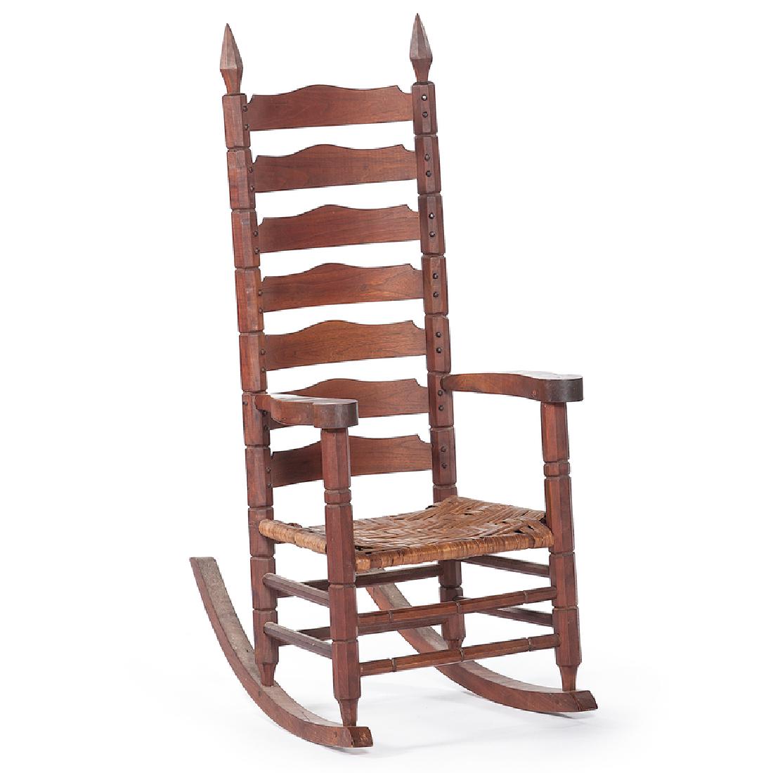 Chester Cornett Folk Art Rocking Chair - Oct 21, 2017 | Cowan's ...