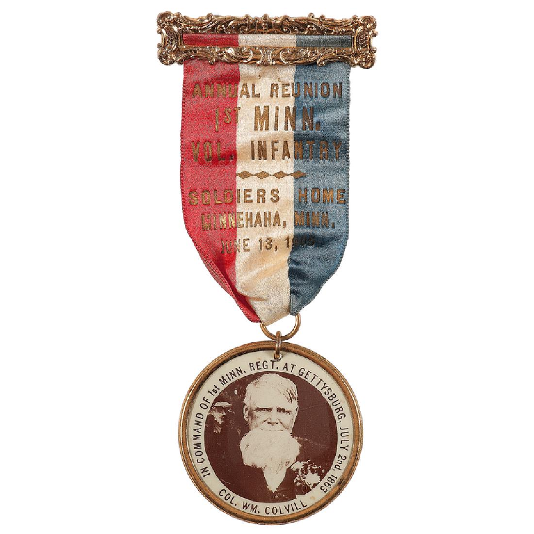 1st Minnesota Volunteers 1905 Reunion Badge