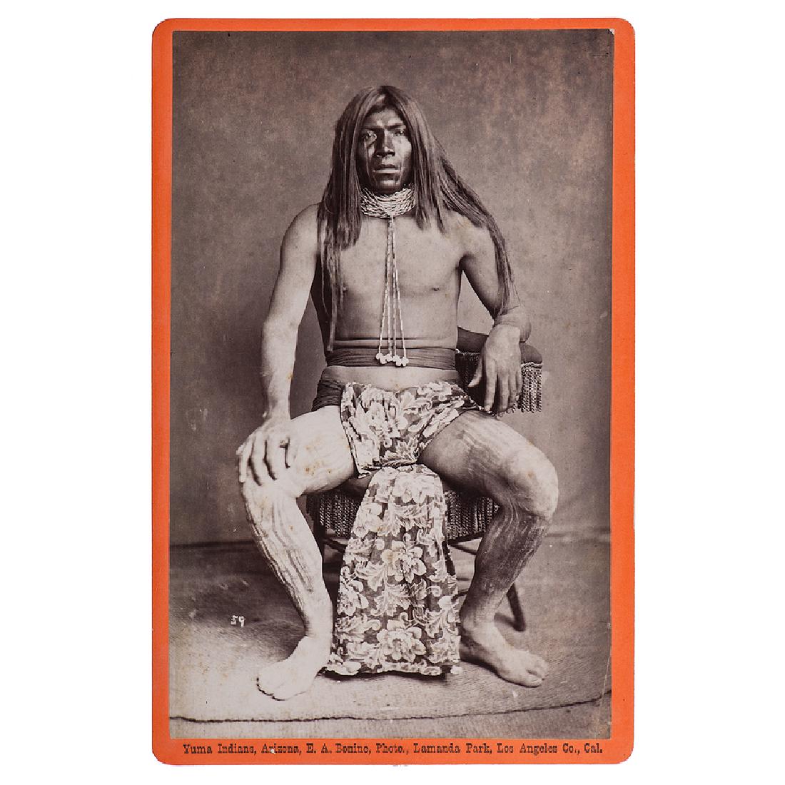 E.A. Bonine, Two Boudoir Photographs of Yuma Indians