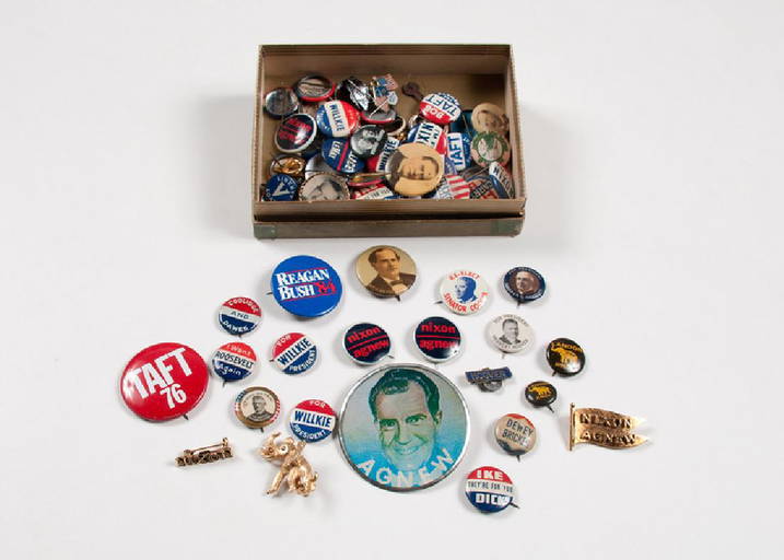 Political Pins, Including Presidential And Senate
