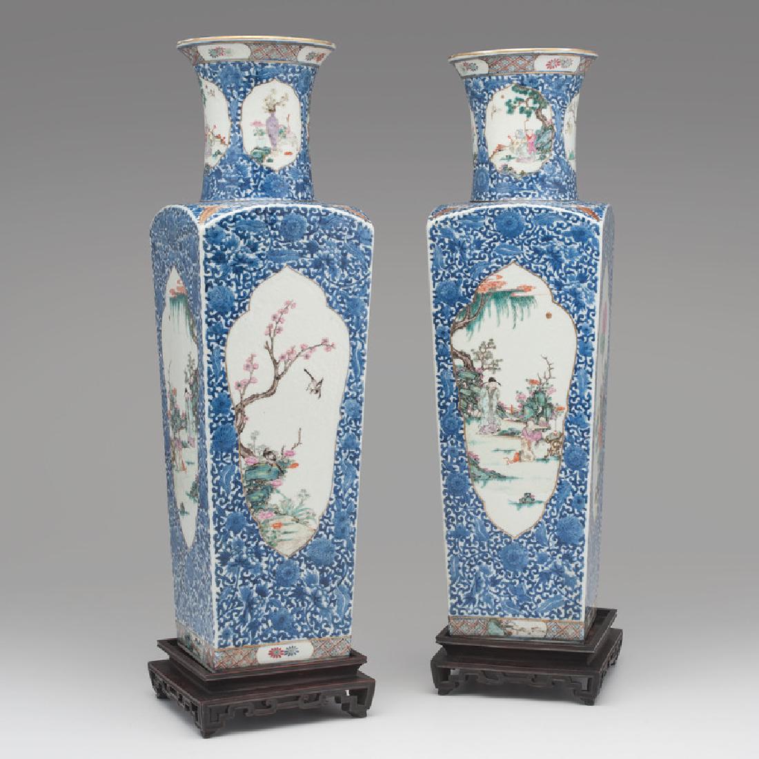 Chinese Square Vases