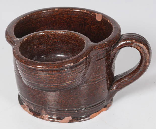 Redware Shaving Cup