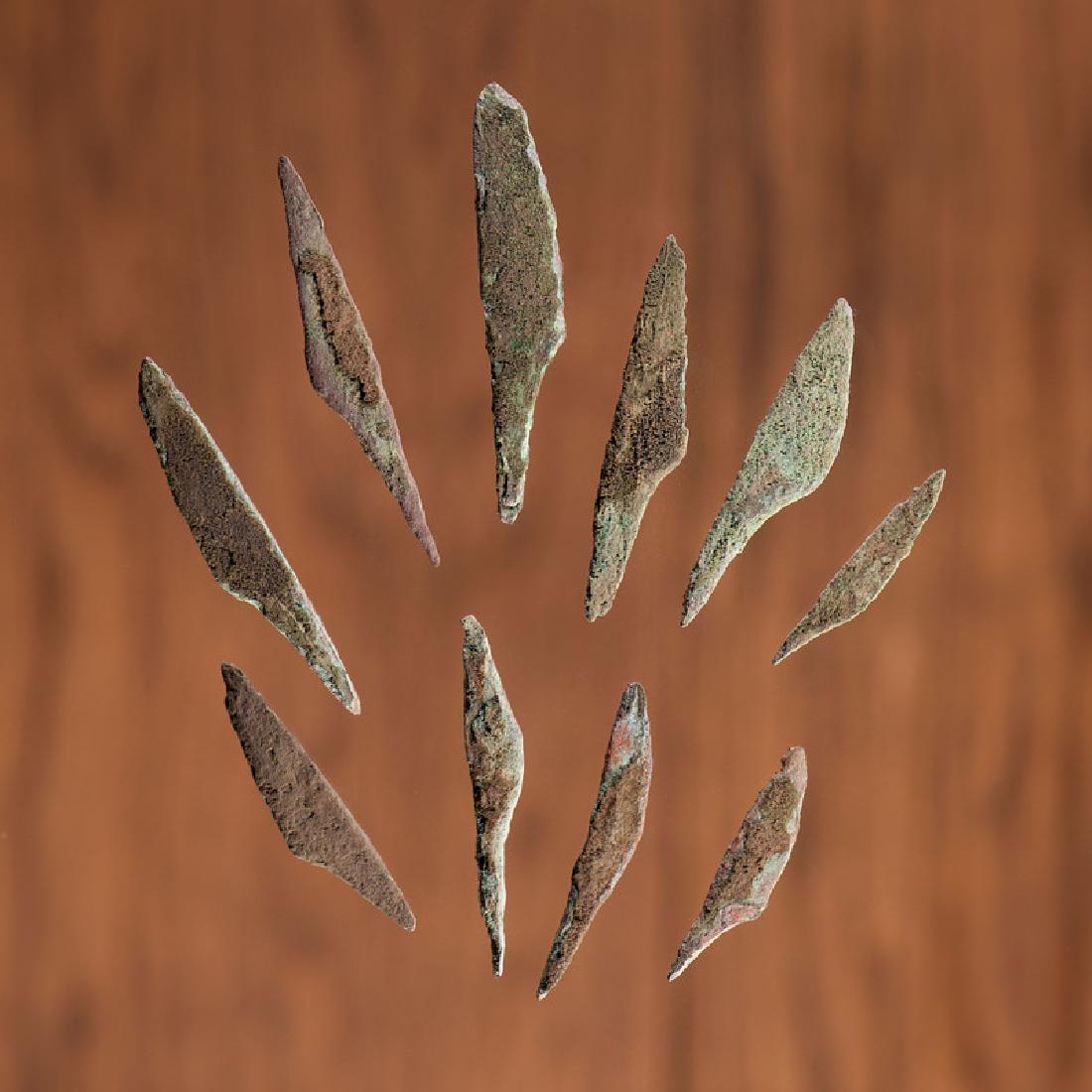 Old Copper Culture Small Tang Knives, From the