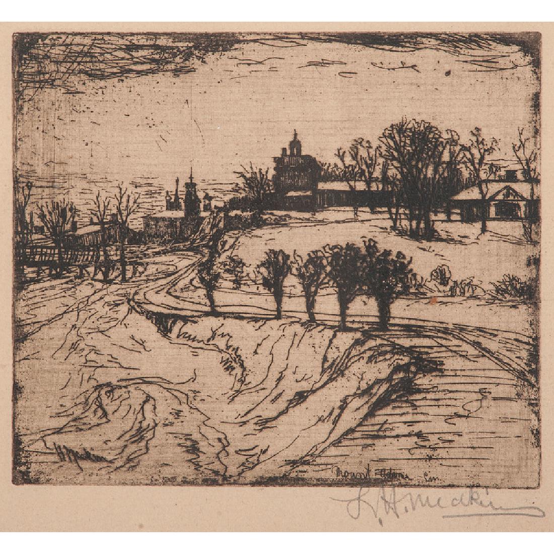 Lewis Henry Meakin (Cincinnati, 1850-1917), Etching
