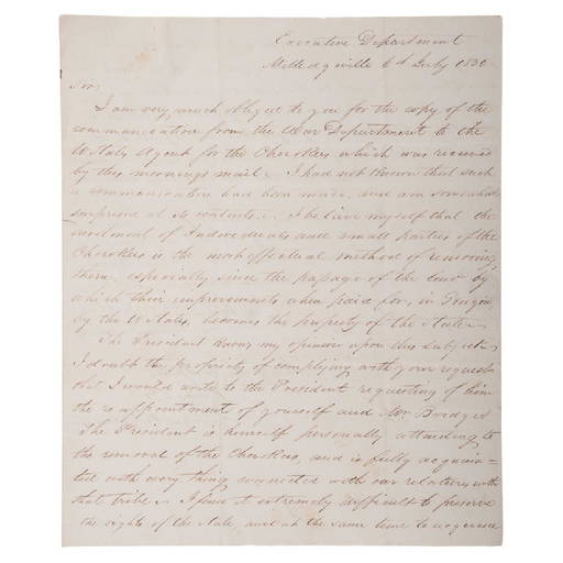 Georgia Governor George R. Gilmer, Als Regarding