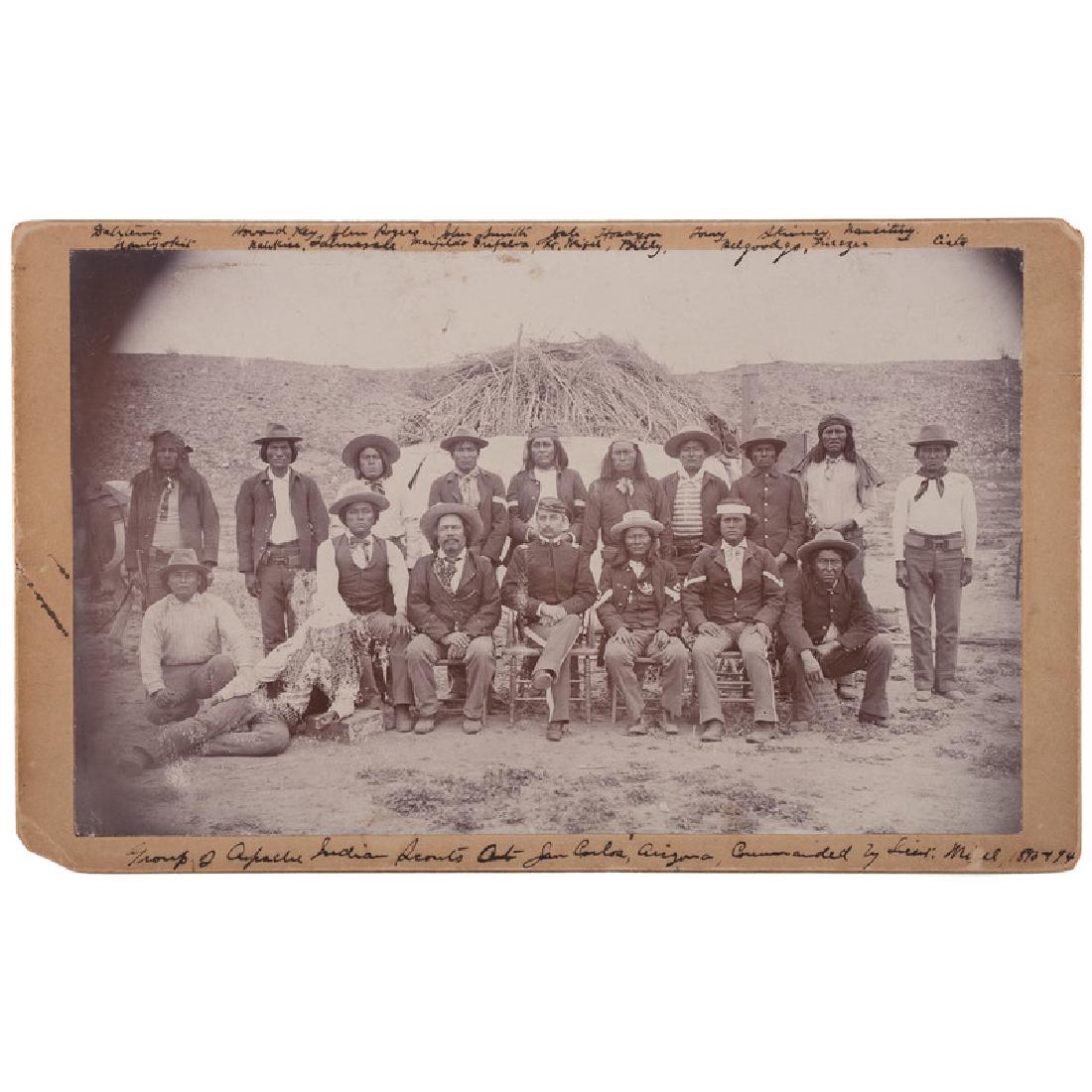 Apache Indian Scouts at San Carlos, Arizona, with