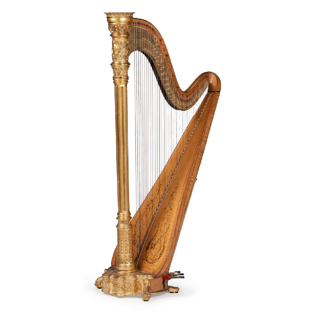 Lyon & Healy Style No. 22 Harp With Case