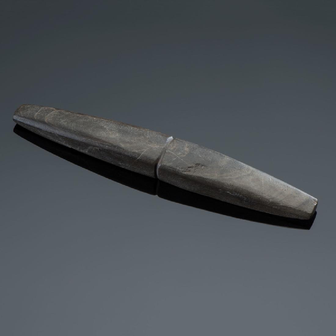 A Tie On Slate Atlatl Weight