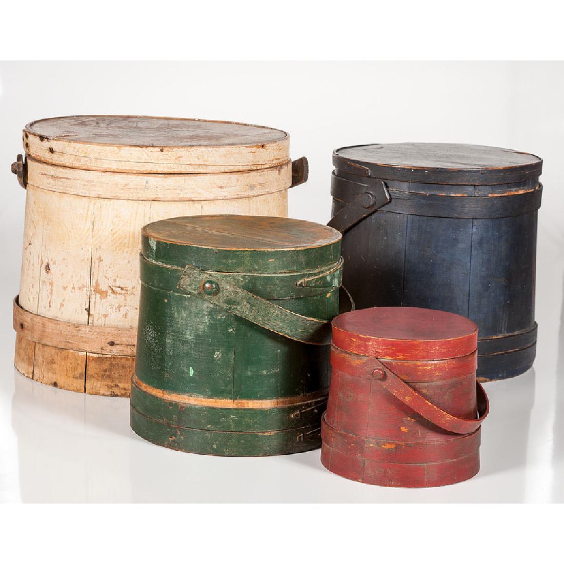 Four Painted and Graduated Firkins