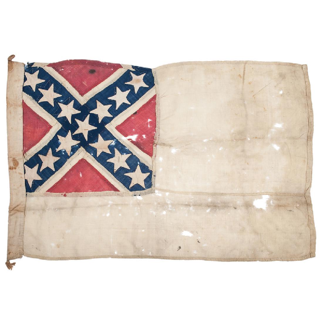 Rare Confederate Navy Flag Attributed to the CSS