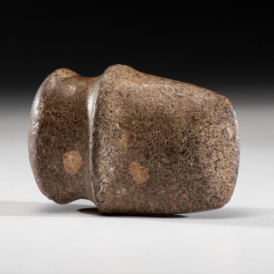 A Polished Granite Full Grooved Axe, 5-1/4 in.
