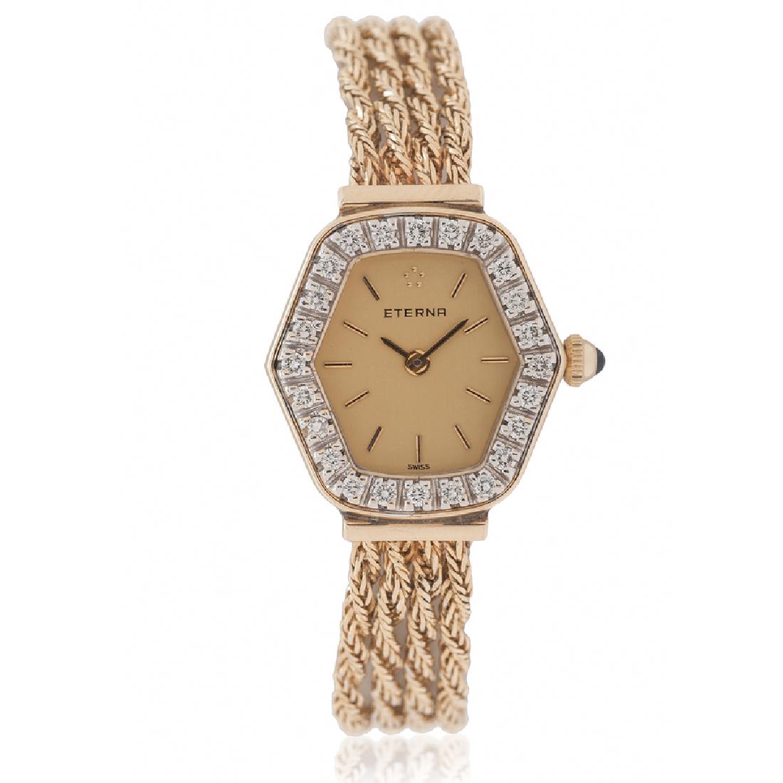 Eterna 14 Karat Yellow Gold Wrist Watch