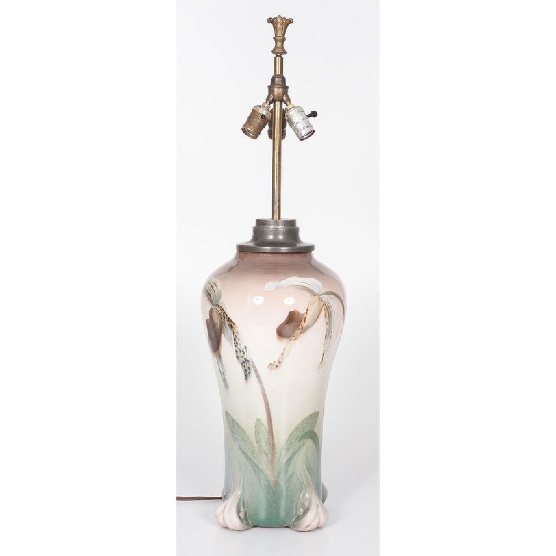 Rookwood Pottery Lamp by Carl Schmidt