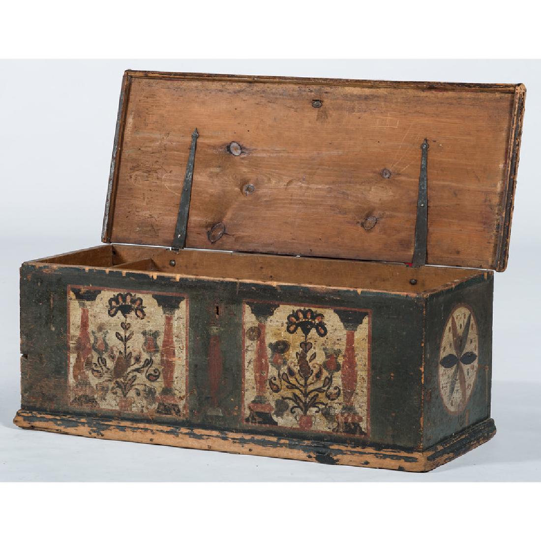 Pennsylvania Paint-Decorated Dower Chest - Feb 23, 2019 | Cowan's ...