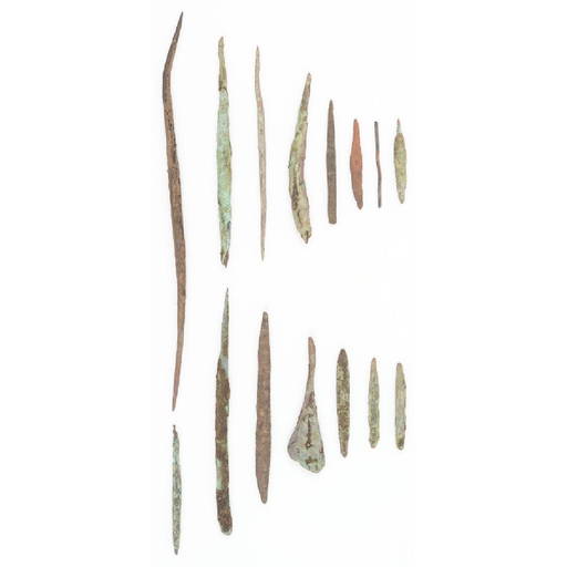 Old Copper Culture Awls And Tools,