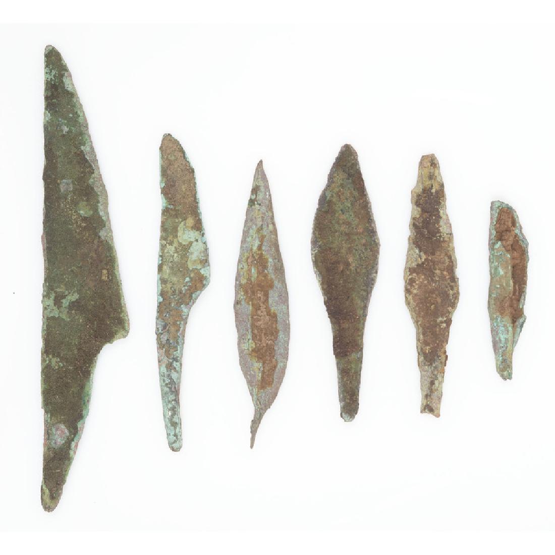 Old Copper Culture Knives And Spear Points
