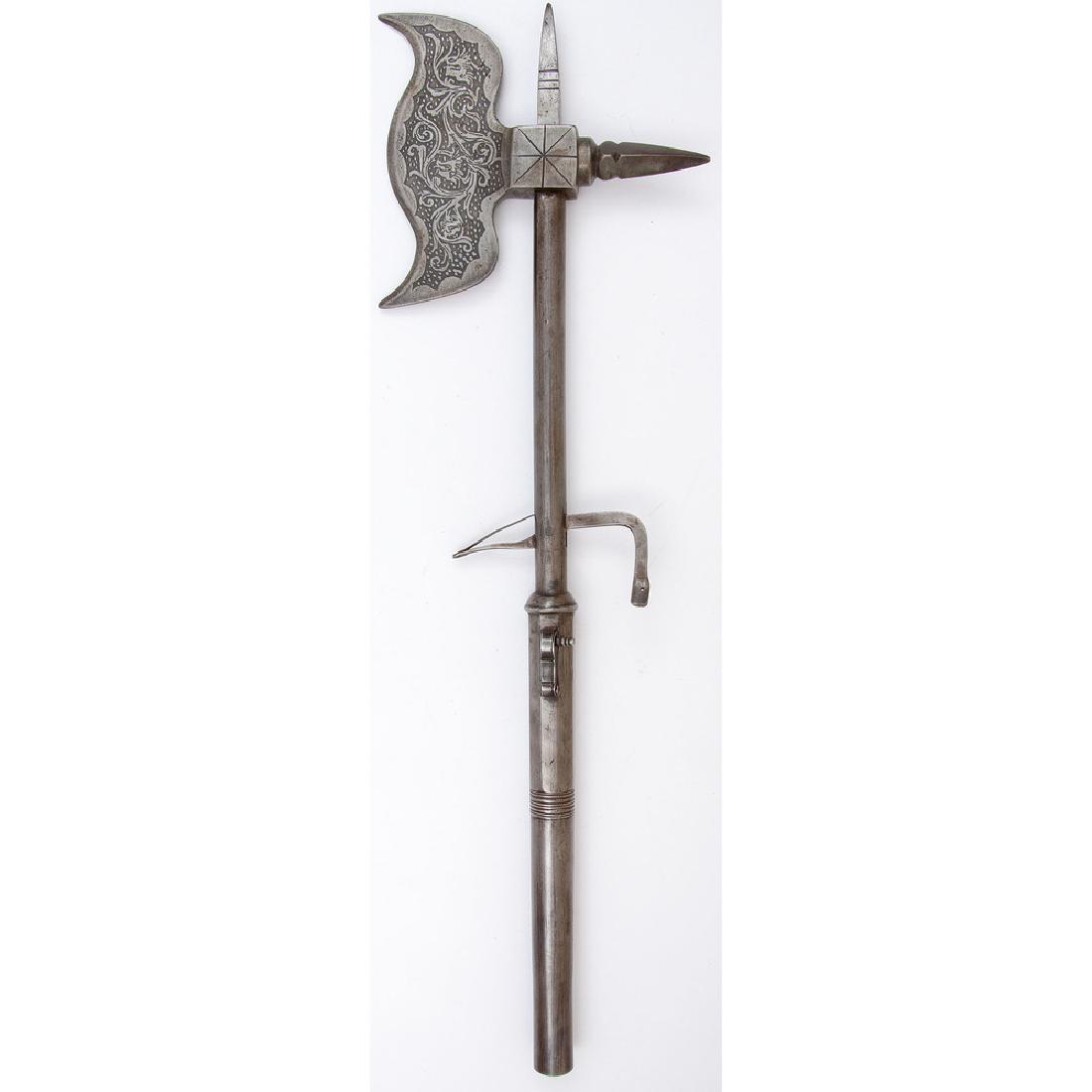 Steel Axe/matchlock Combination Weapon