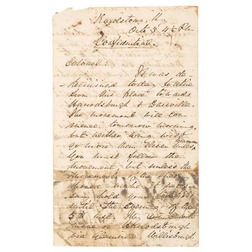 Csa Lieutenant General William Hardee, Confidential