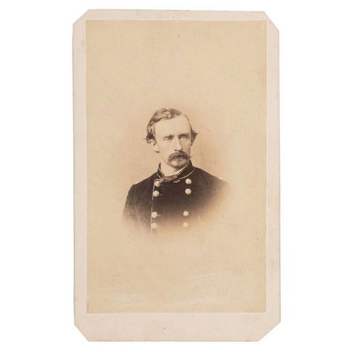 George A. Custer, Rare Cdv With William Frank Browne