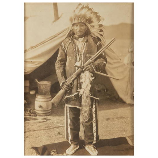 Oglala Sioux Chiefs & Their Families, Ten Photos