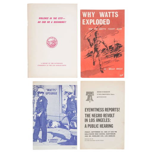 Watts Riots Pamphlets, 1965 1966