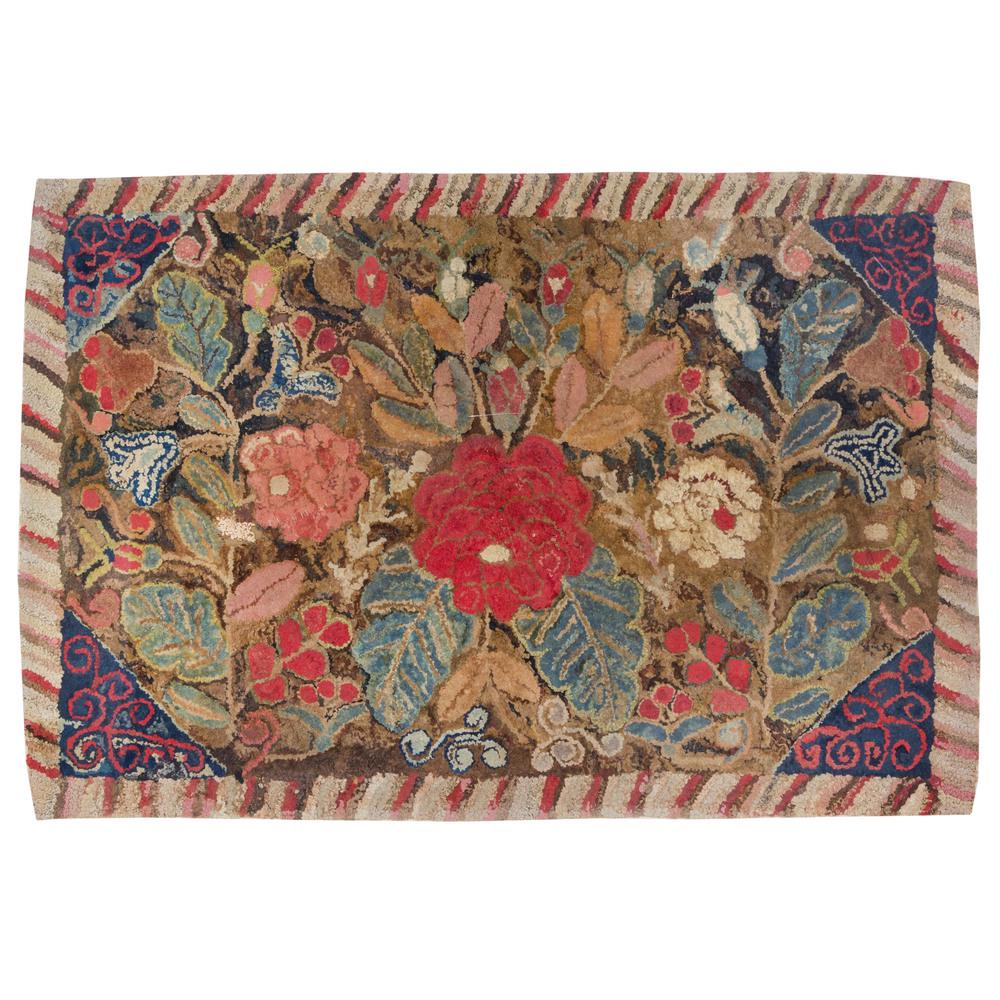 A Floral Decorated Hooked Rug - Mar 19, 2020 | Cowan's Auctions in OH