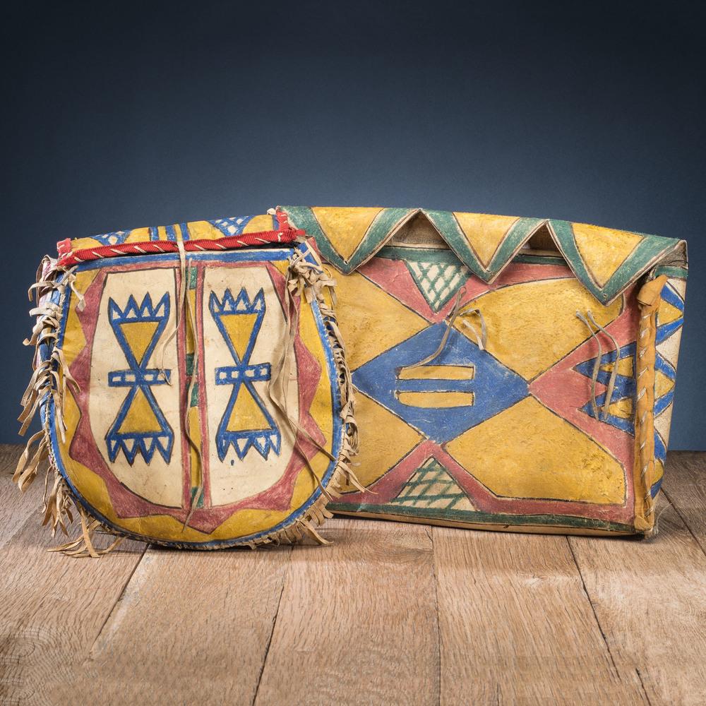 Sioux Painted Parfleche Containers, From the Stanley B. - Apr 10, 2020 ...
