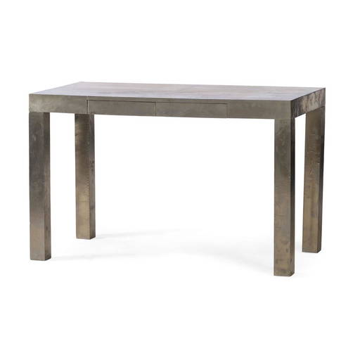 A West Elm Metal Wrapped Parsons Desk