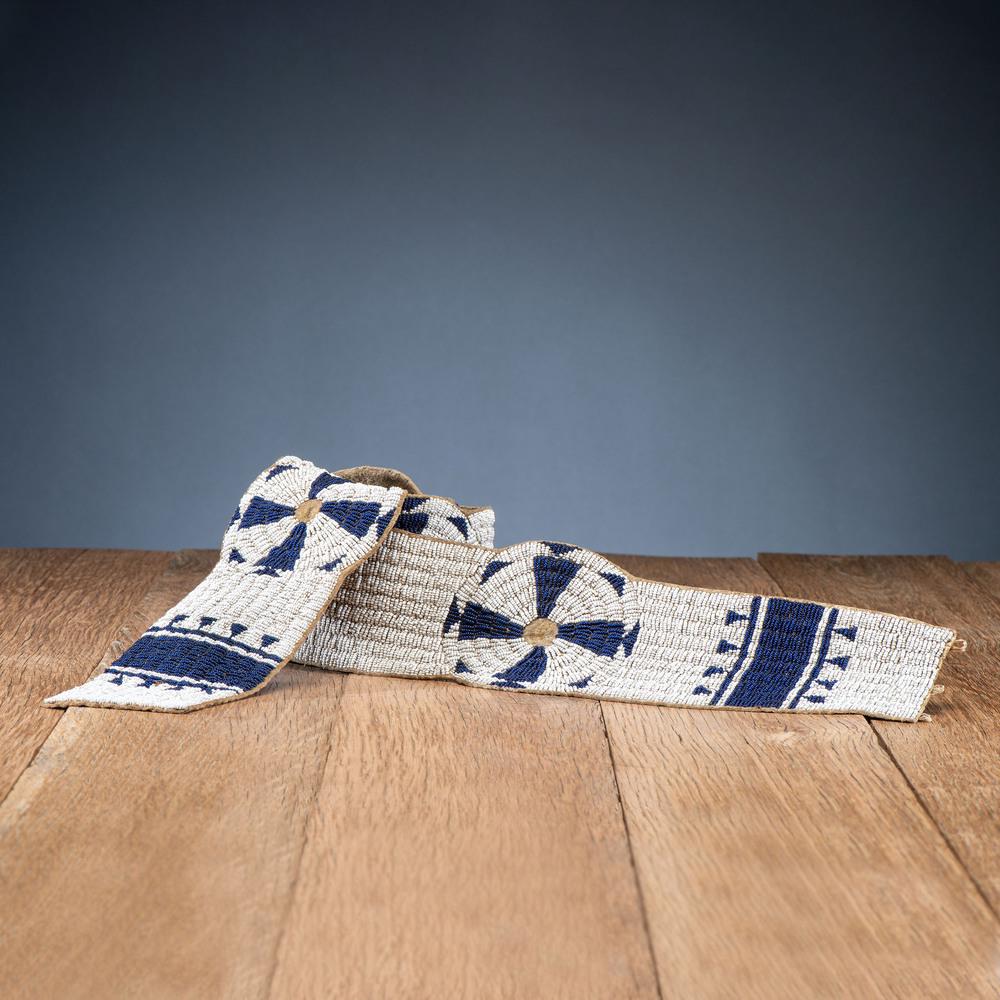 Cheyenne Beaded Buffalo Hide Blanket Strip - Sep 18, 2020 | Cowan's ...