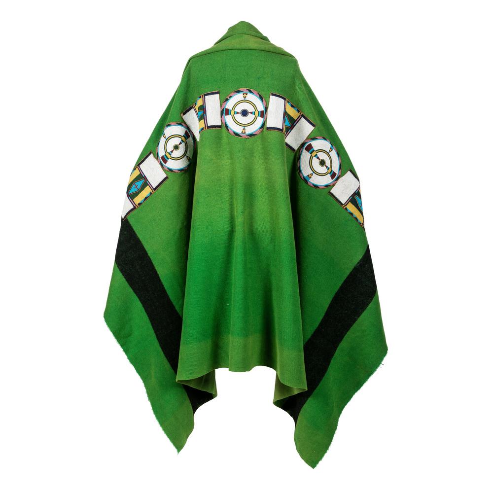 For Auction: Nez Perce-Cayuse Beaded Buffalo Hide Blanket Strip (#0282 ...