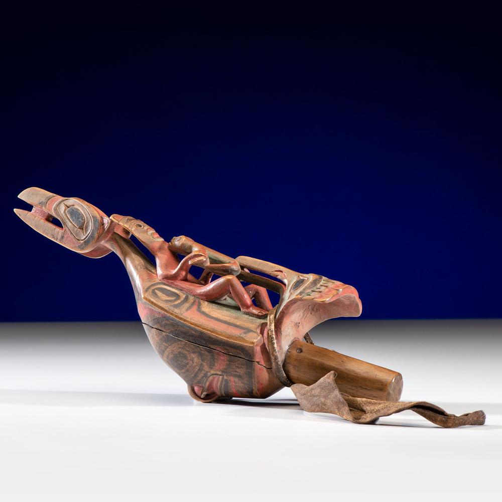 Haida Carved Raven Rattle, Collected by George - Sep 18, 2020 | Cowan's ...