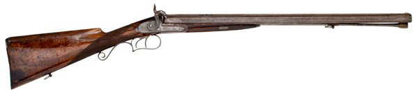 308: Percussion Double Barrel Rifle by Devisme,