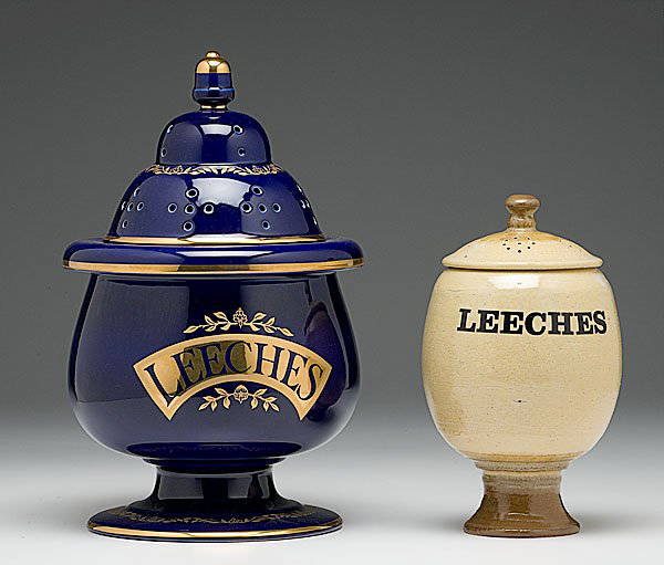 Two Reproduction Leech Jars, - May 16, 2009 | Cowan's Auctions in OH