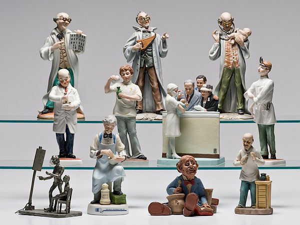472: Lot of Medical Figurines,